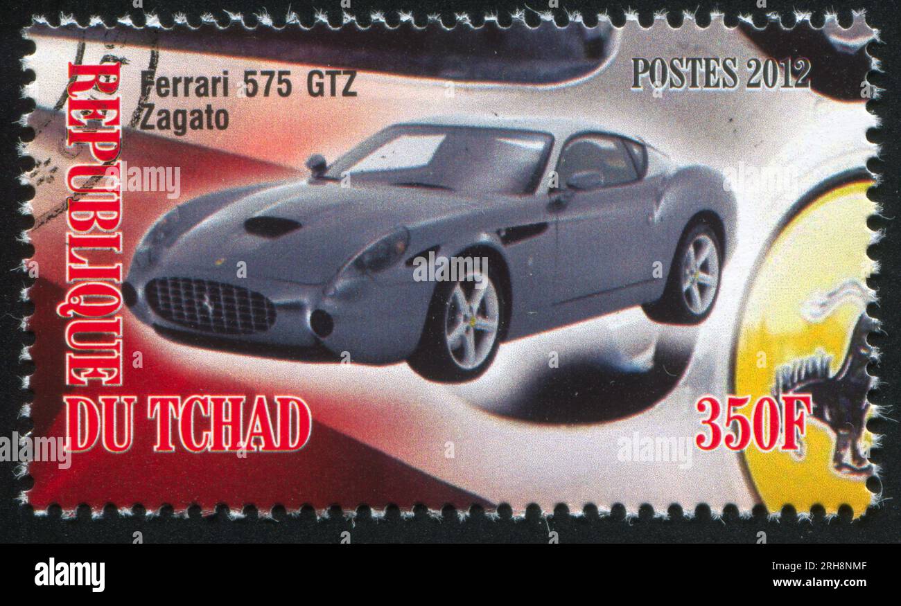 CHAD - CIRCA 2012: stamp printed by Chad, shows Ferrari, circa 2012 ...