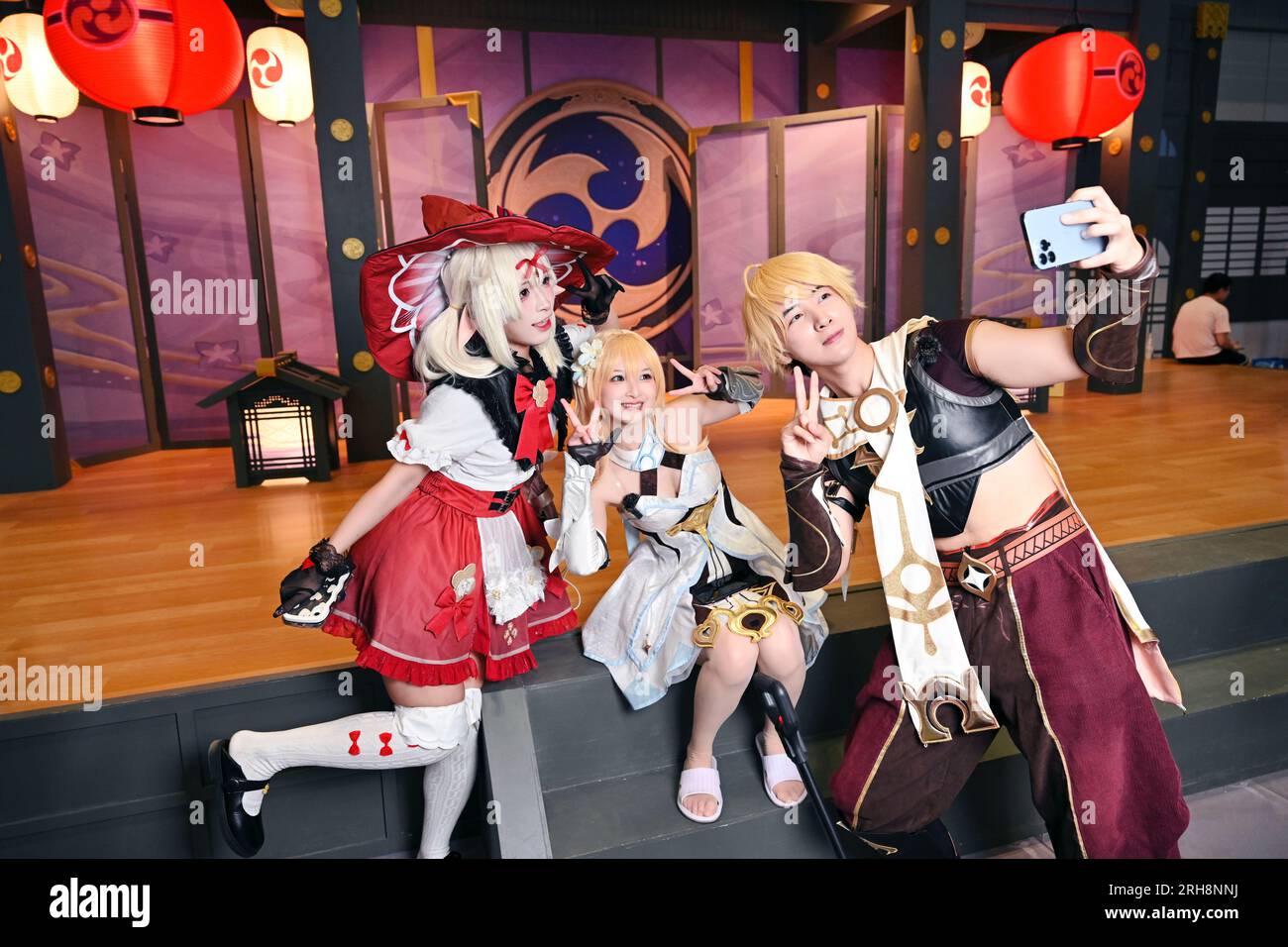 SHANGHAI, CHINA - AUGUST 13, 2023 - Overview of the first offline carnival event "Genshin Impact ...