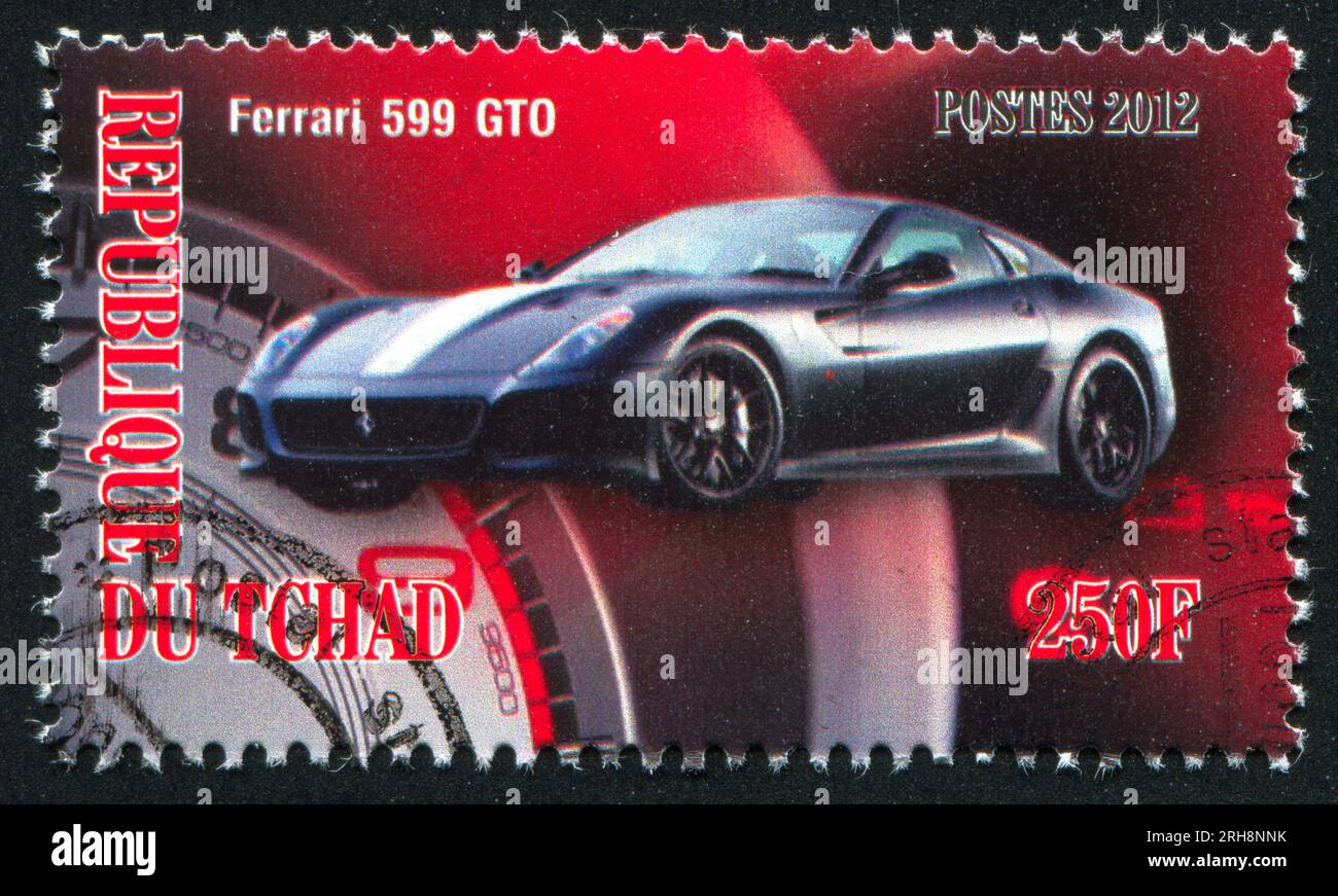 Chad stamp vintage car hi-res stock photography and images - Alamy