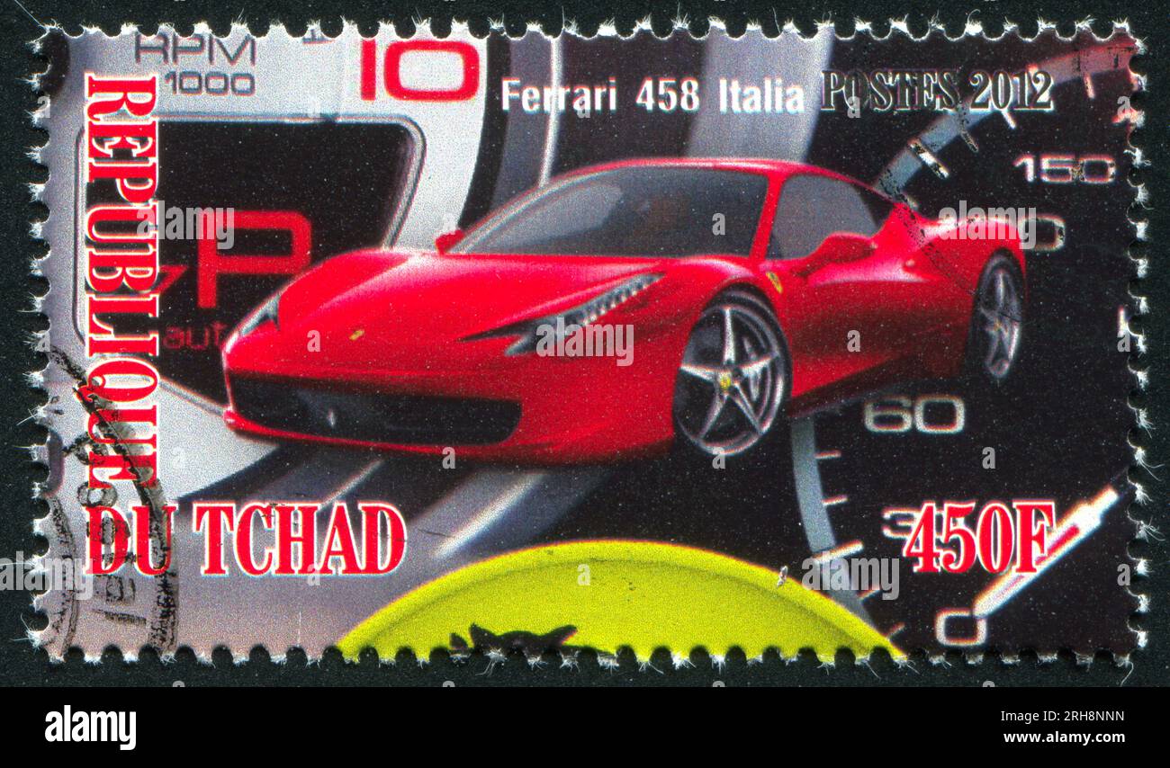 Chad stamp vintage car hi-res stock photography and images - Alamy