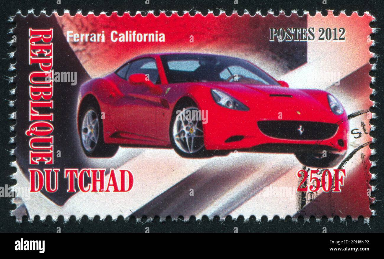 CHAD - CIRCA 2012: stamp printed by Chad, shows Ferrari, circa 2012 ...