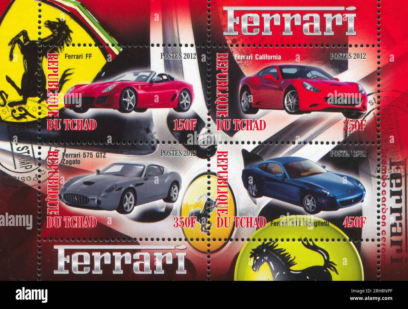 Chad stamp vintage car hi-res stock photography and images - Alamy