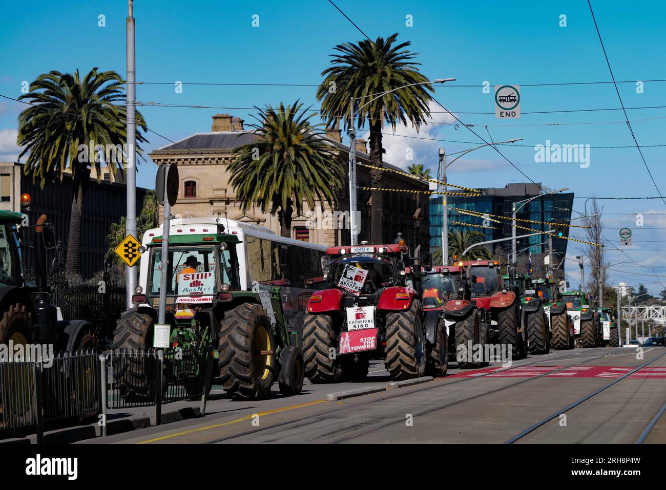 Victoria, Australia. 15th Aug, 2023. 45 tractors and other agricultural ...