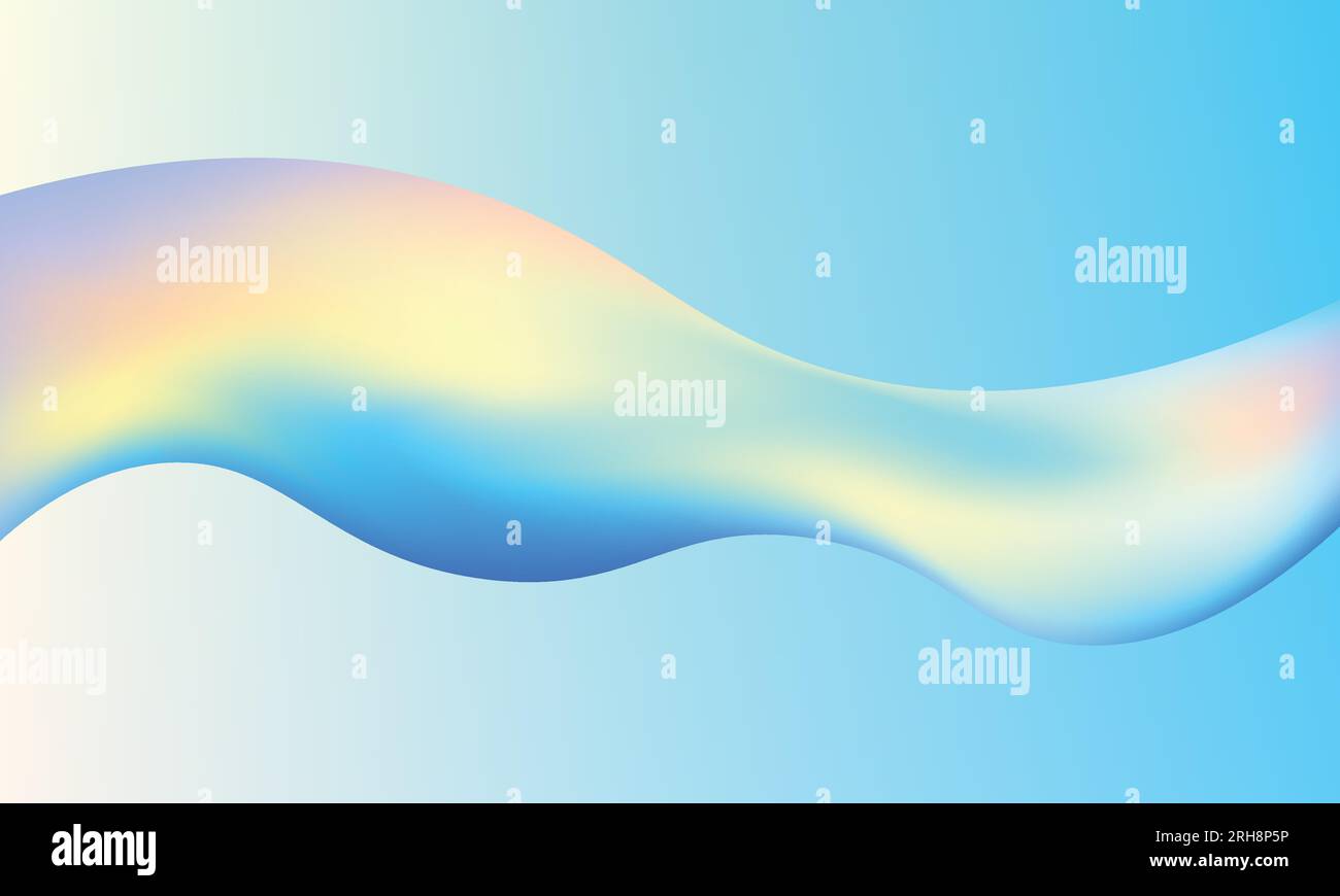 beautiful digital pastel colorful gradient fluid wave background. eps ...