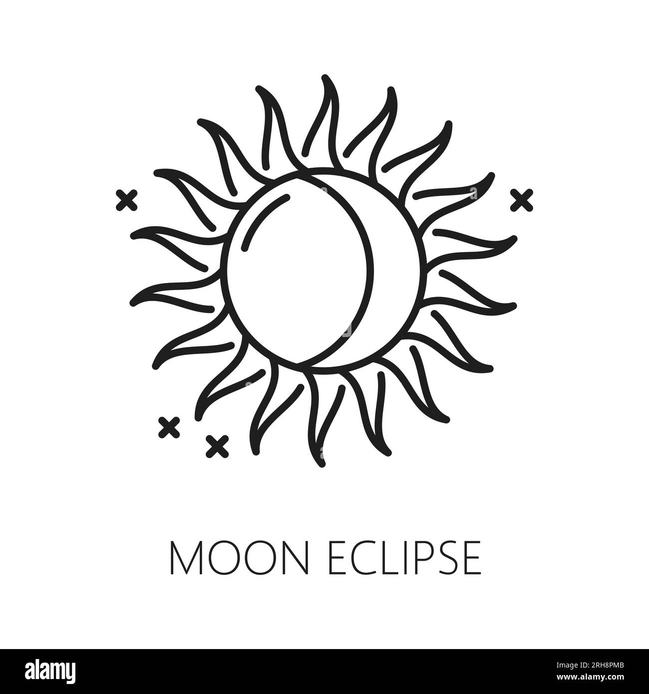 Eclipse of the sun cartoon hi-res stock photography and images - Alamy