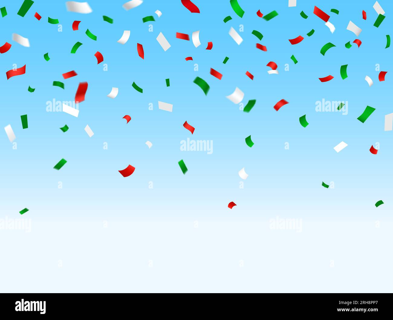 Mexico confetti independence day holiday background with red, green and ...