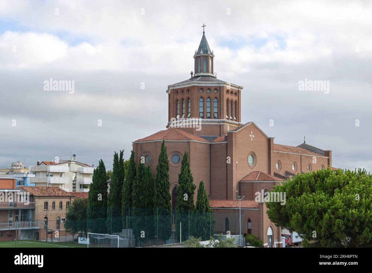 Rimini, Italy - August 5, 2023 Church of the Immaculate Heart of Saint ...