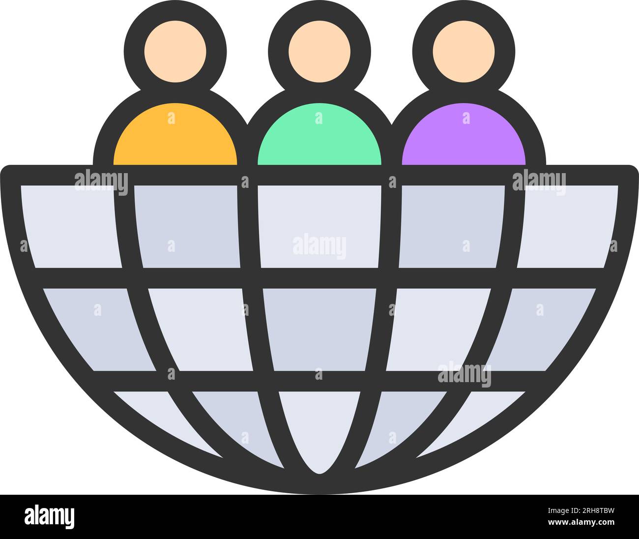 Global Audience Icon Image Stock Vector Image & Art - Alamy