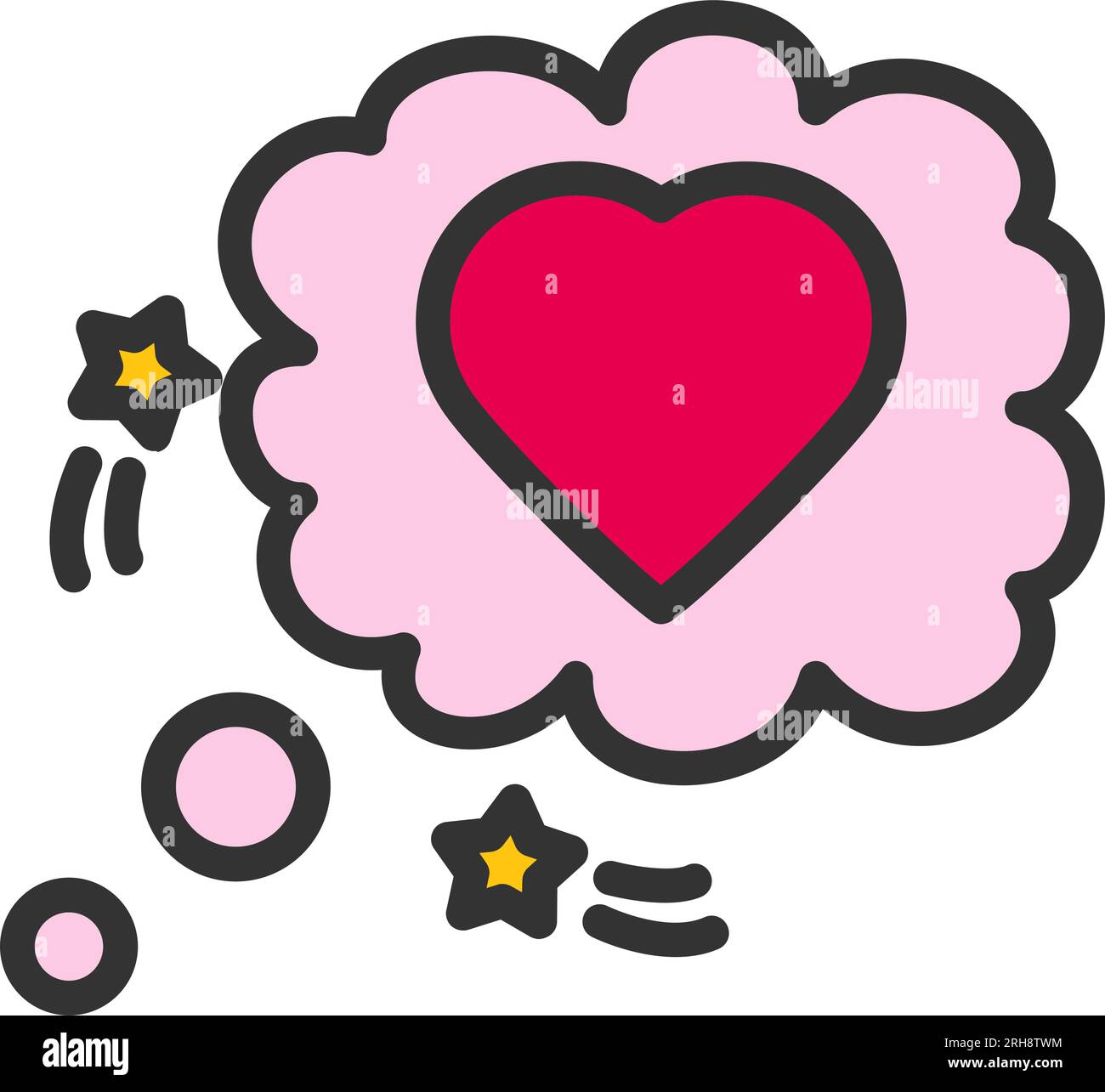Heart illustration communication Stock Vector Images - Alamy