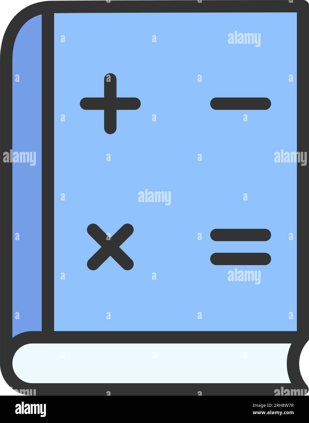 Maths line icon outline Cut Out Stock Images & Pictures - Alamy