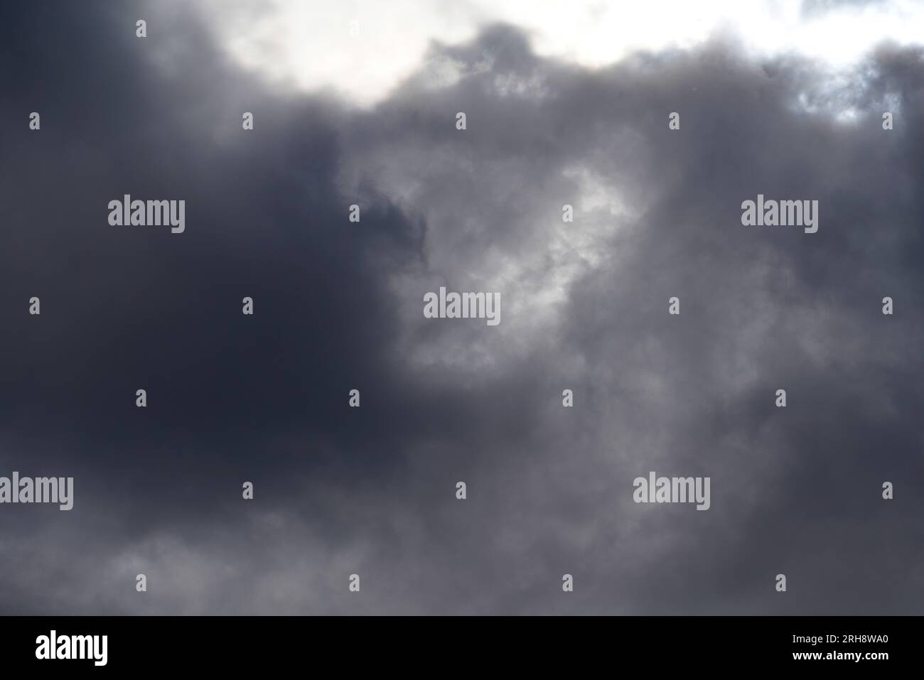 Stratus cumulus alto nimbo clouds in the blue sky are weather ...