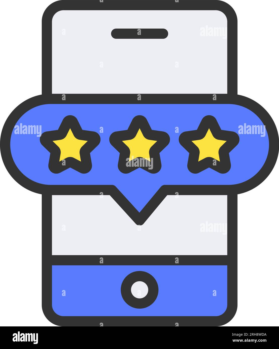 Mobile Review Icon Image Stock Vector Image & Art - Alamy