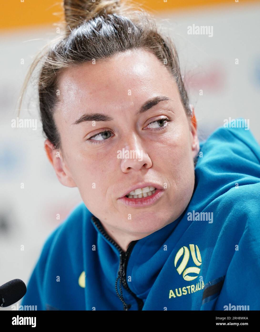 Australia's Mackenzie speaks during a press conference at Stadium ...