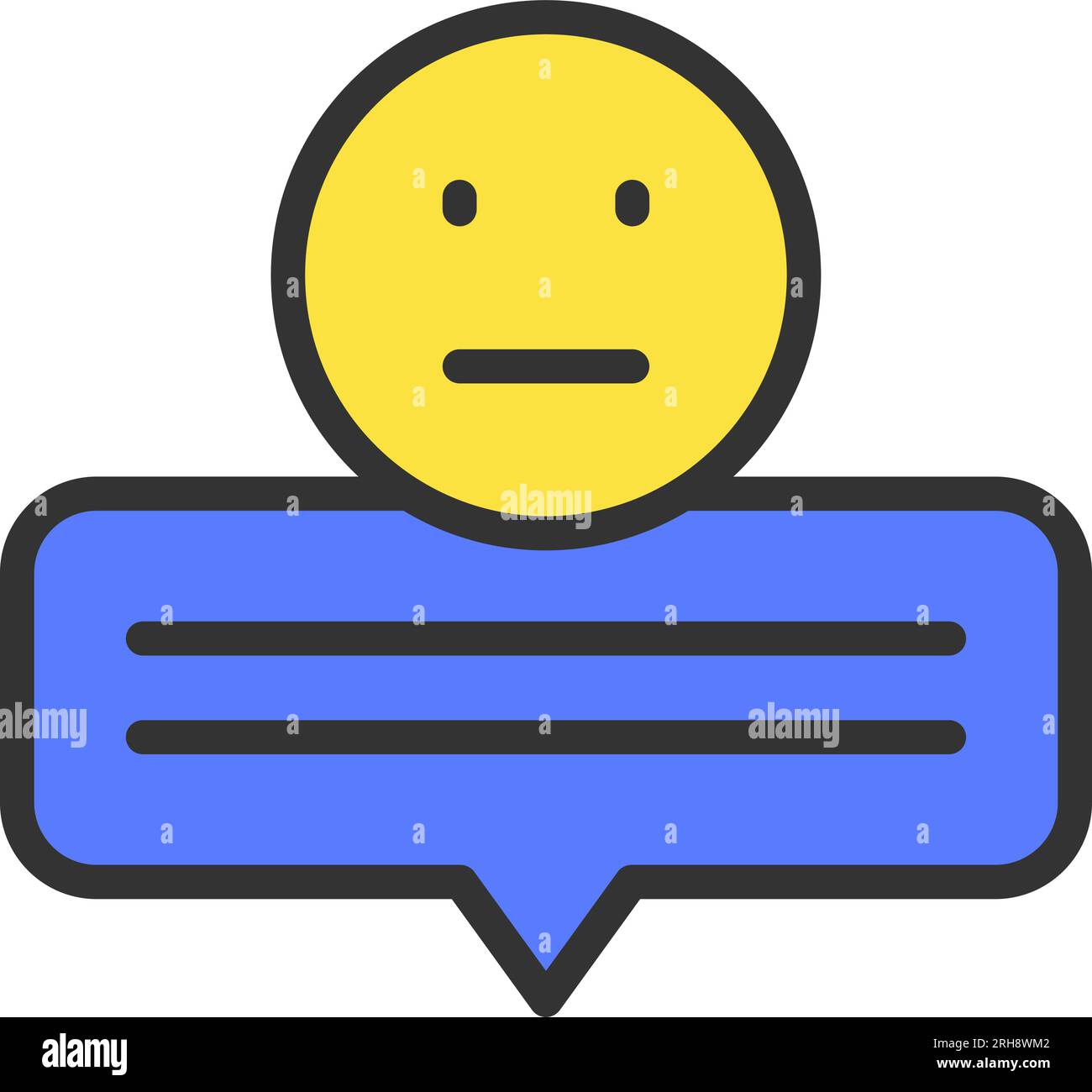 Neutral customer feedback concept Stock Vector Images - Alamy