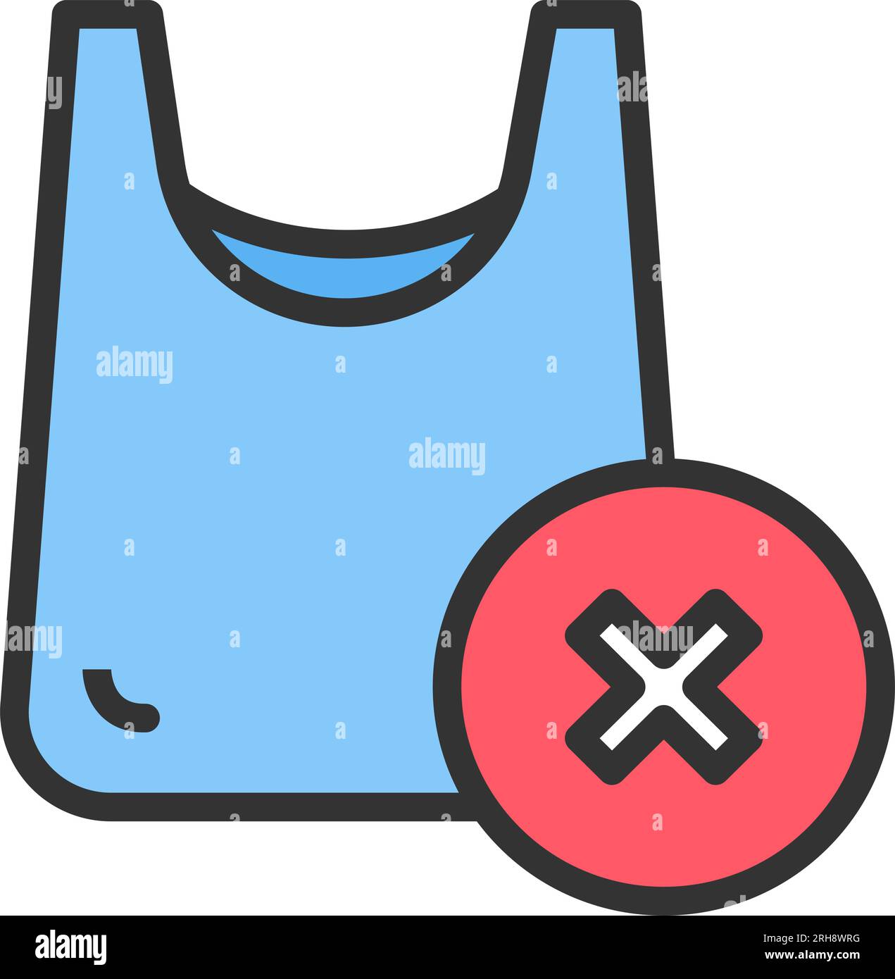 Ecology concept no plastic Stock Vector Images - Alamy