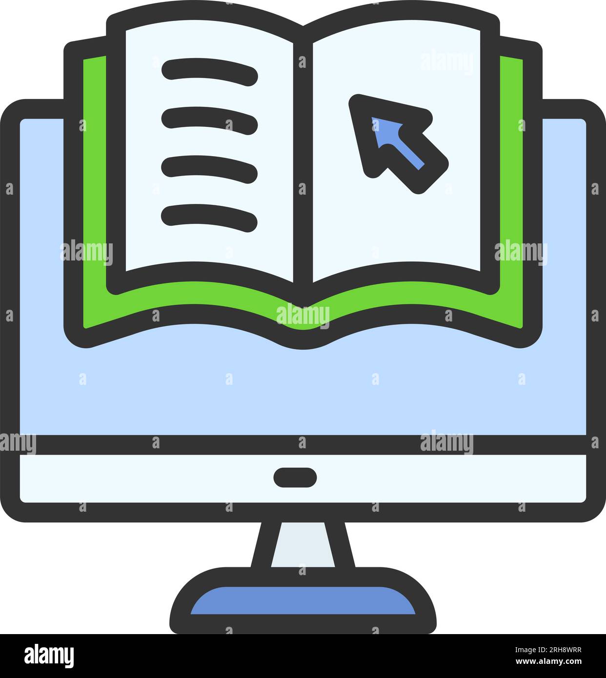 Online learning image Stock Vector Images - Alamy