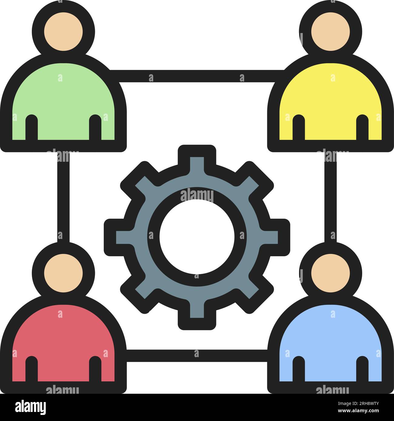 Outsource Management Icon Image Stock Vector Image & Art - Alamy