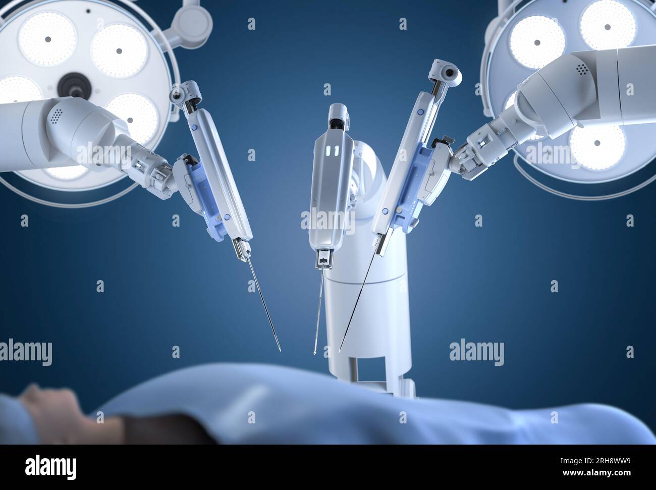 Medical technology with 3d rendering robotic assisted surgery with mock ...