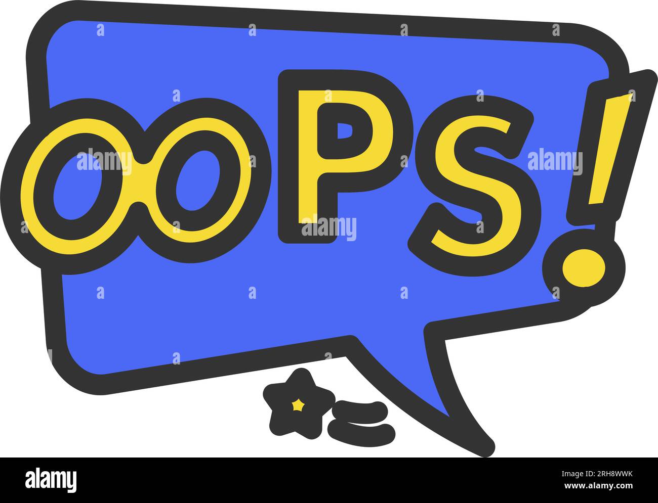 Oops Bubble Icon Image Stock Vector Image & Art - Alamy