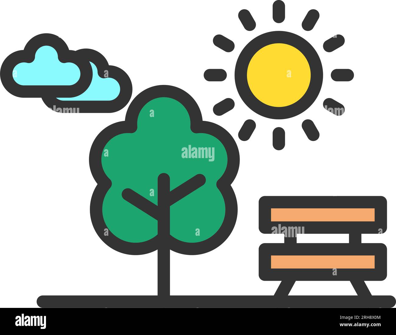 Park Icon Image Stock Vector Image & Art - Alamy