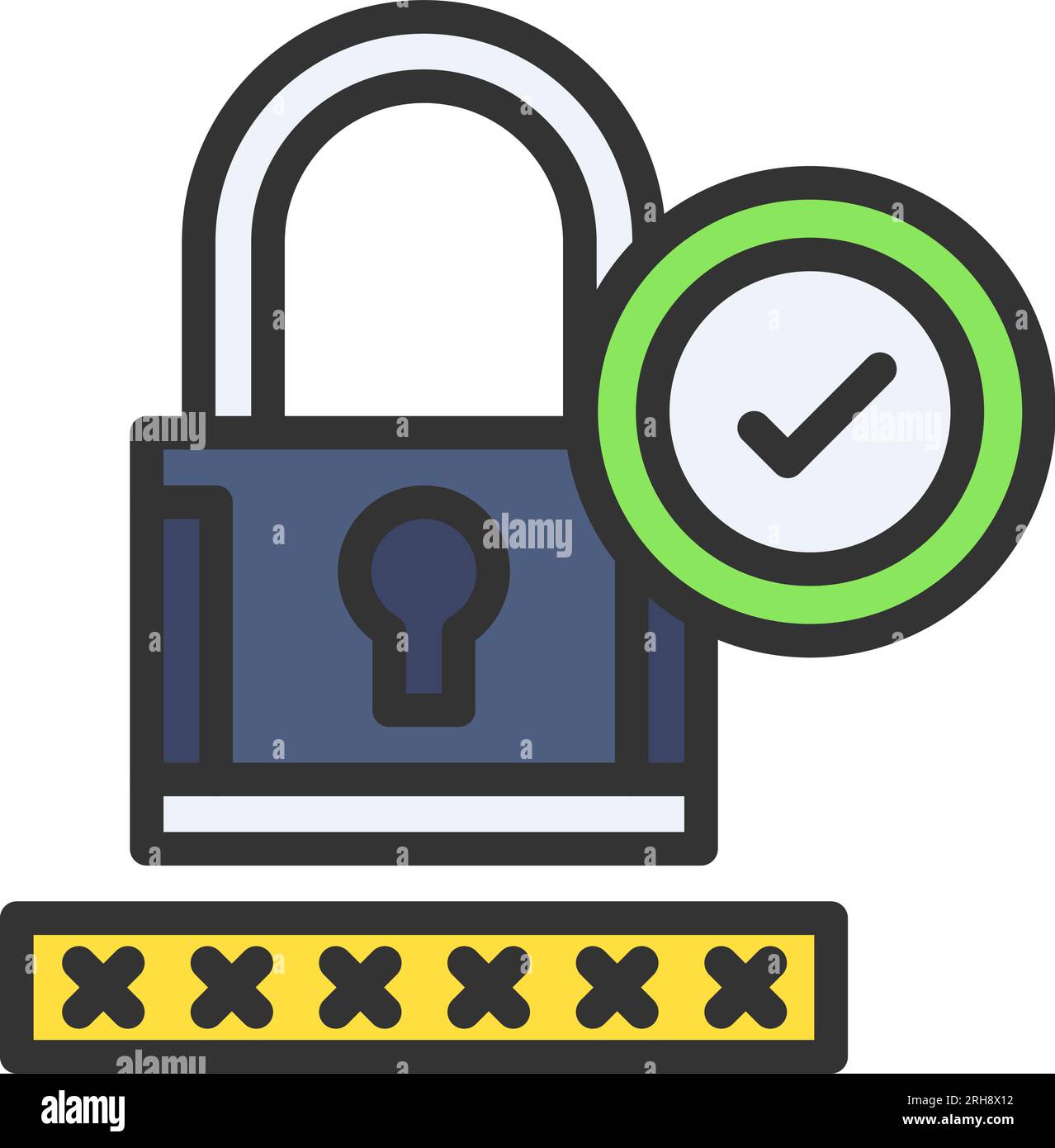Password Approved Icon Image Stock Vector Image & Art - Alamy