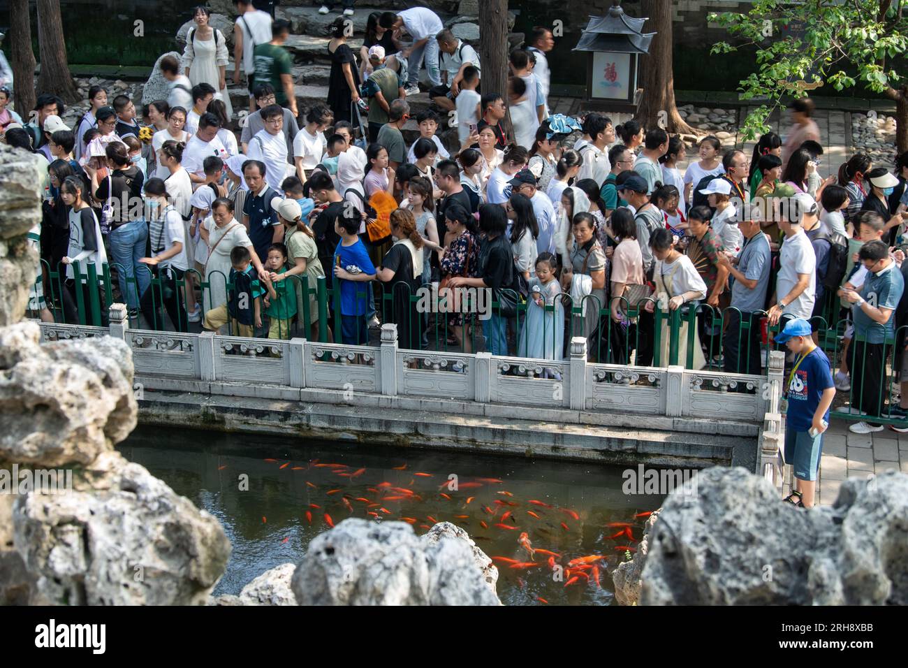 Tourists visit the Prince Kung's Palace Museum in Beijing, China. 12th ...