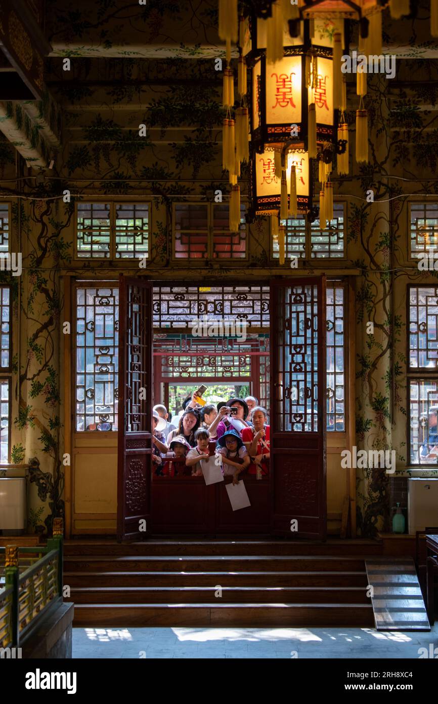 Tourists visit the Prince Kung's Palace Museum in Beijing, China. 12th ...