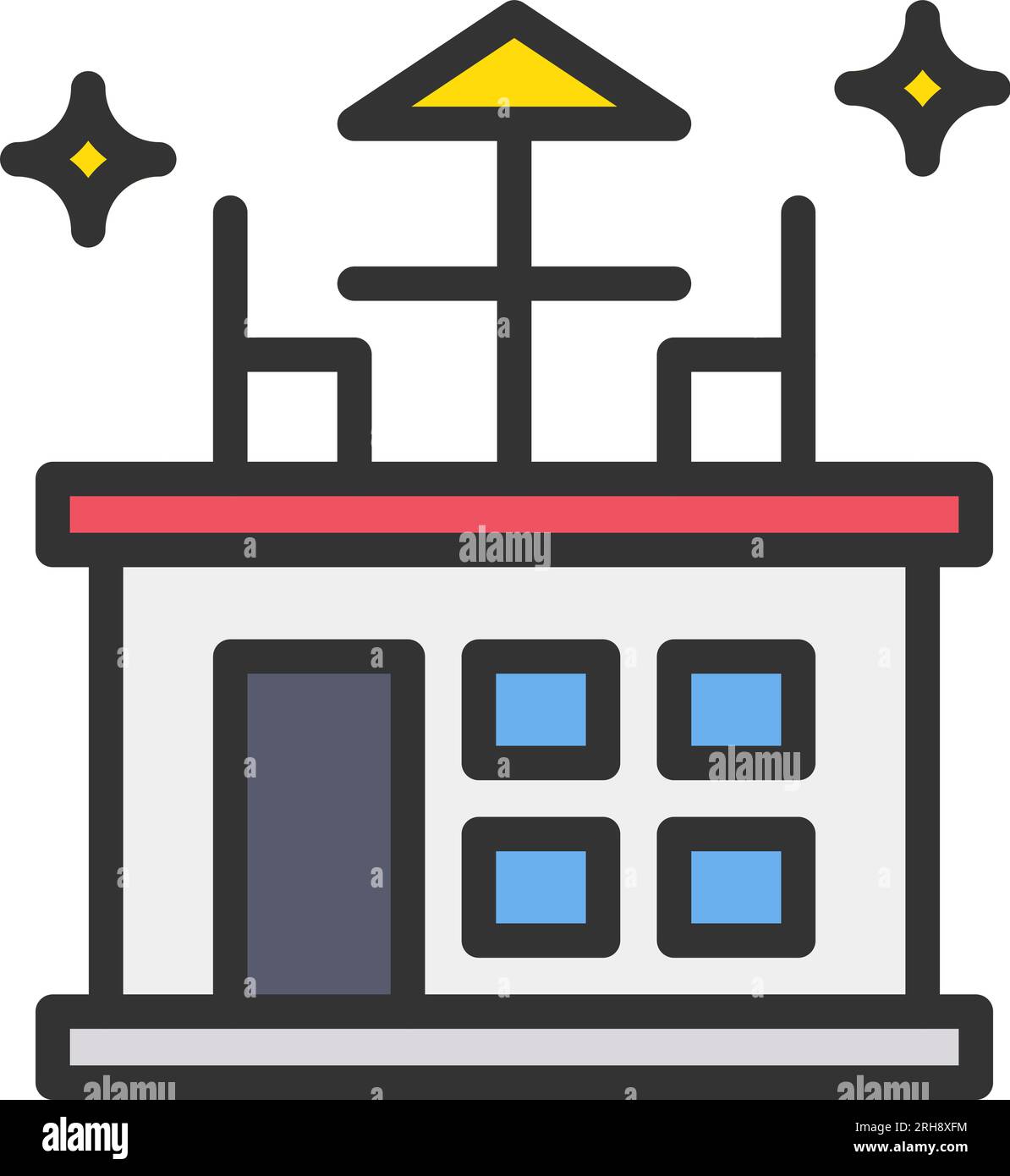 Rooftop Icon Image Stock Vector Image & Art - Alamy