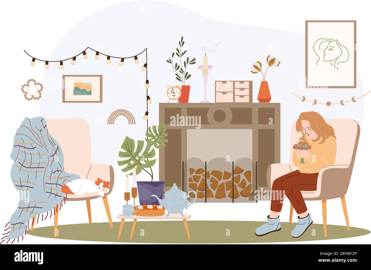 Comfort atmosphere Stock Vector Images - Alamy