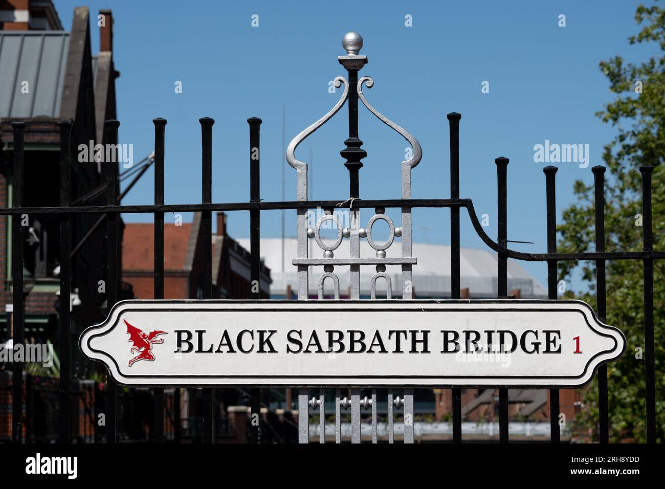 Black Sabbath Bridge, Broad Street, Birmingham, West Midlands, England ...