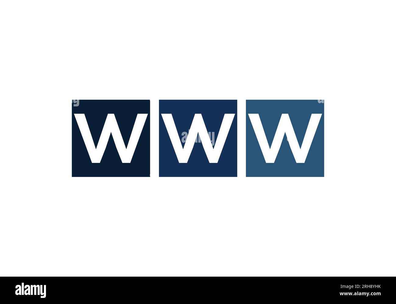 Triple letter square logo design, multi Letter box symbol vector ...