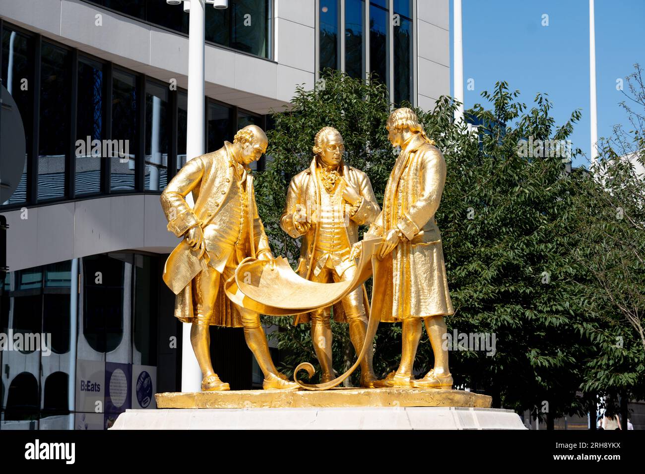 Matthew Boulton, James Watt and William Murdoch statues, Centenary ...