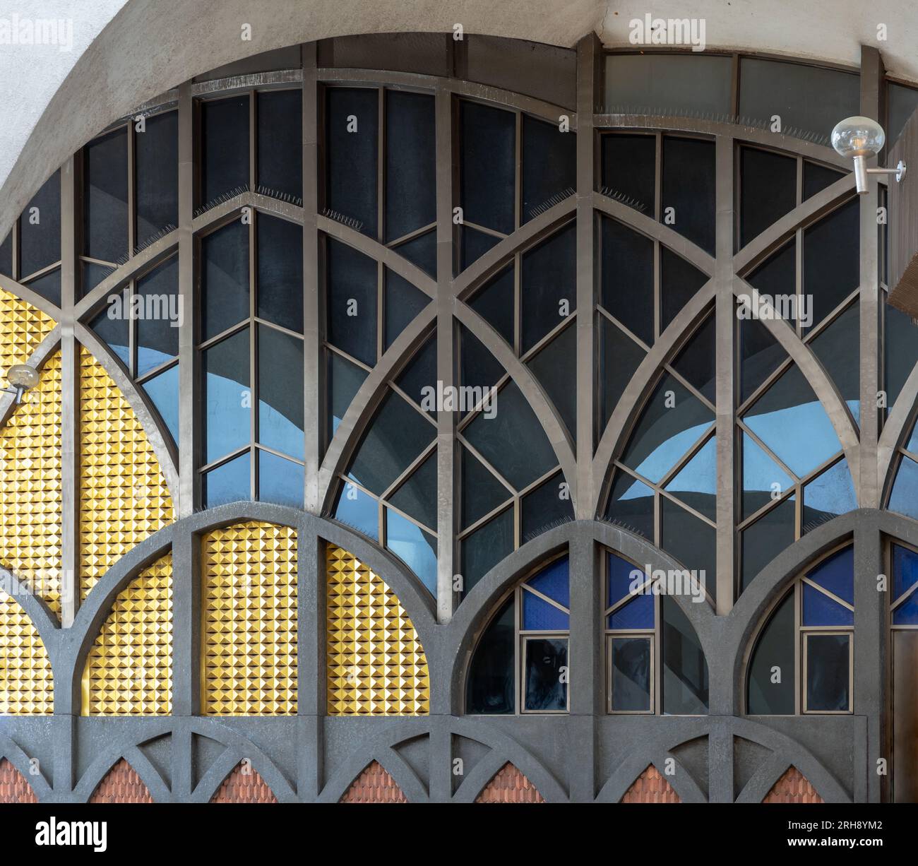 Bangkok,Thailand - May 28, 2023 - View of Antique stained glass window ...