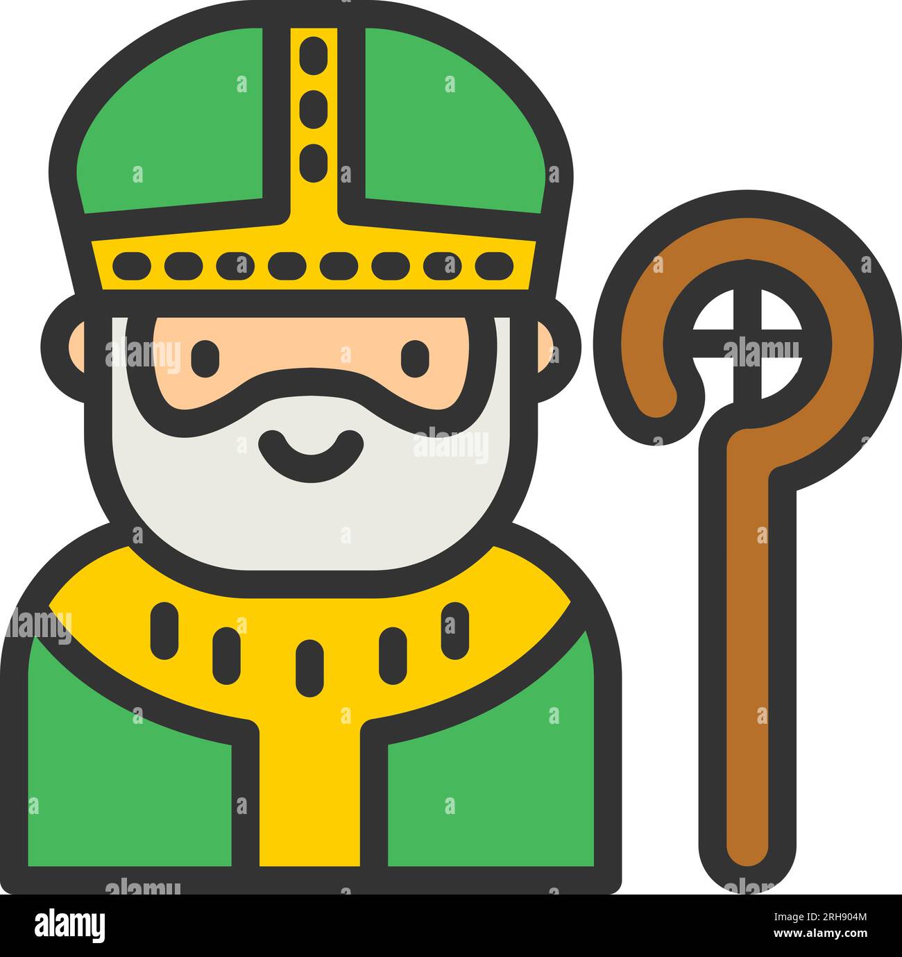 St Patrick Icon Image Stock Vector Image & Art - Alamy