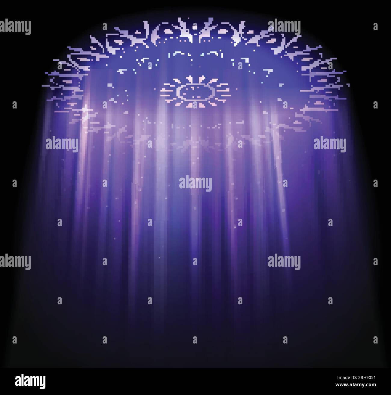 Stained glass mosaic church temple cathedral windows light composition ...