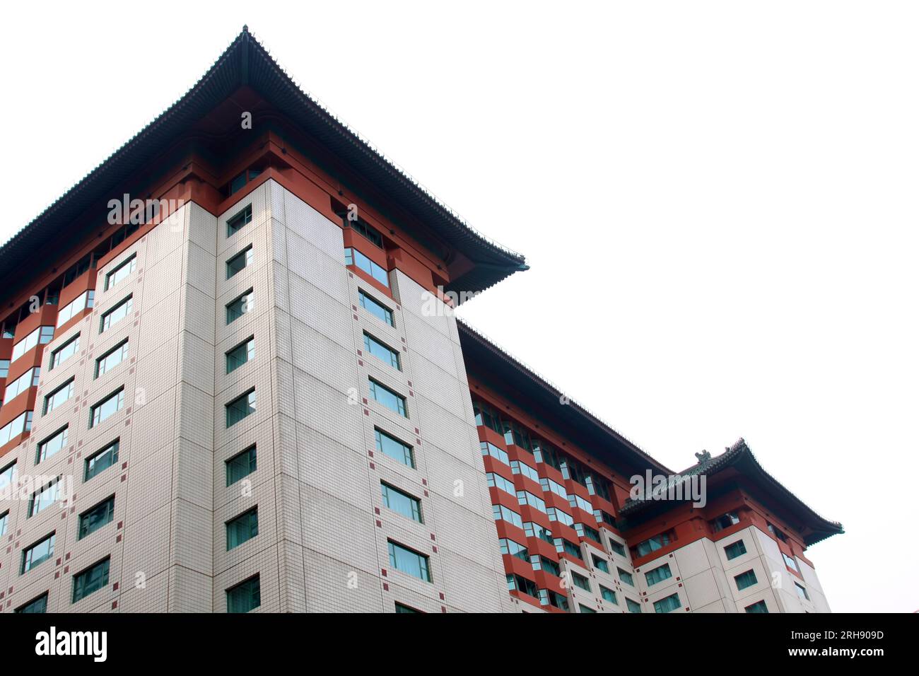 high rise buildings in the street in Beijing, china Stock Photo - Alamy