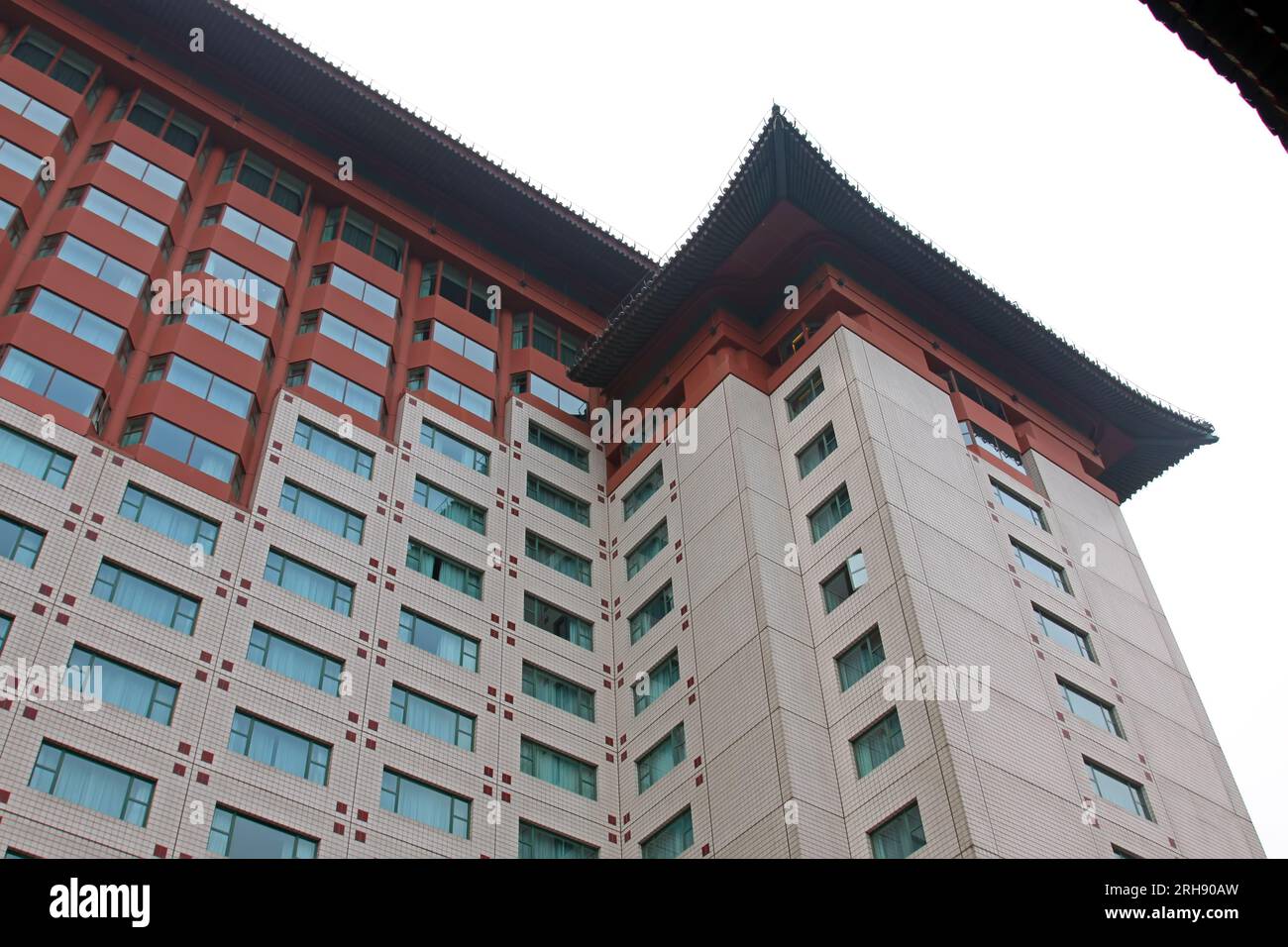 high rise buildings in the street in Beijing, china Stock Photo - Alamy