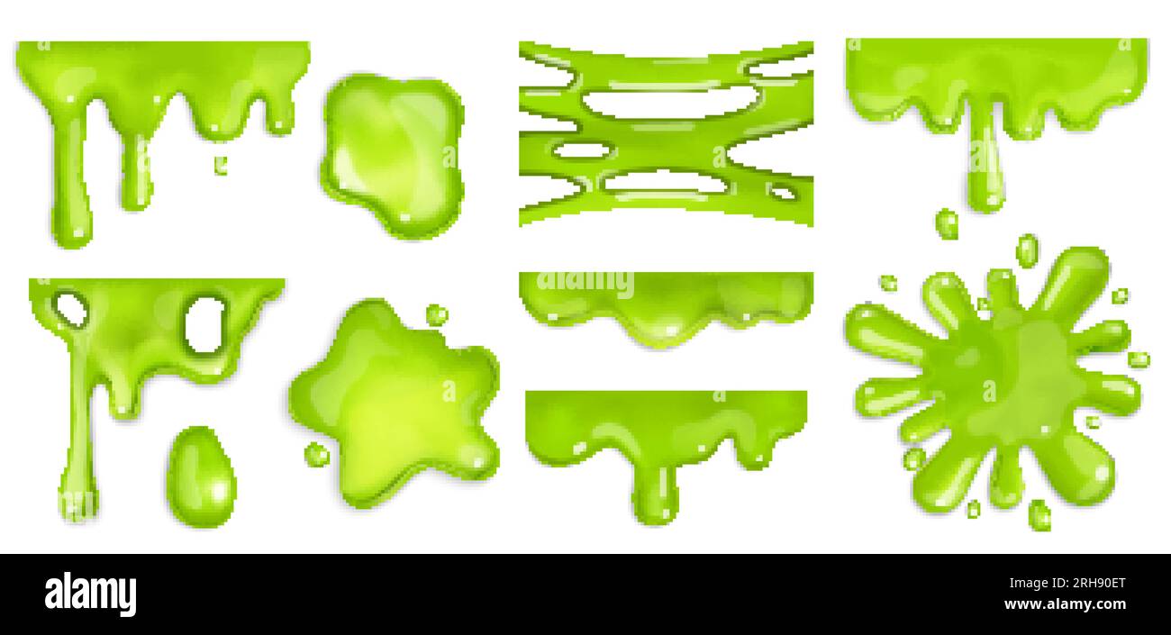Realistic spooky toxic green Stock Vector Images - Alamy