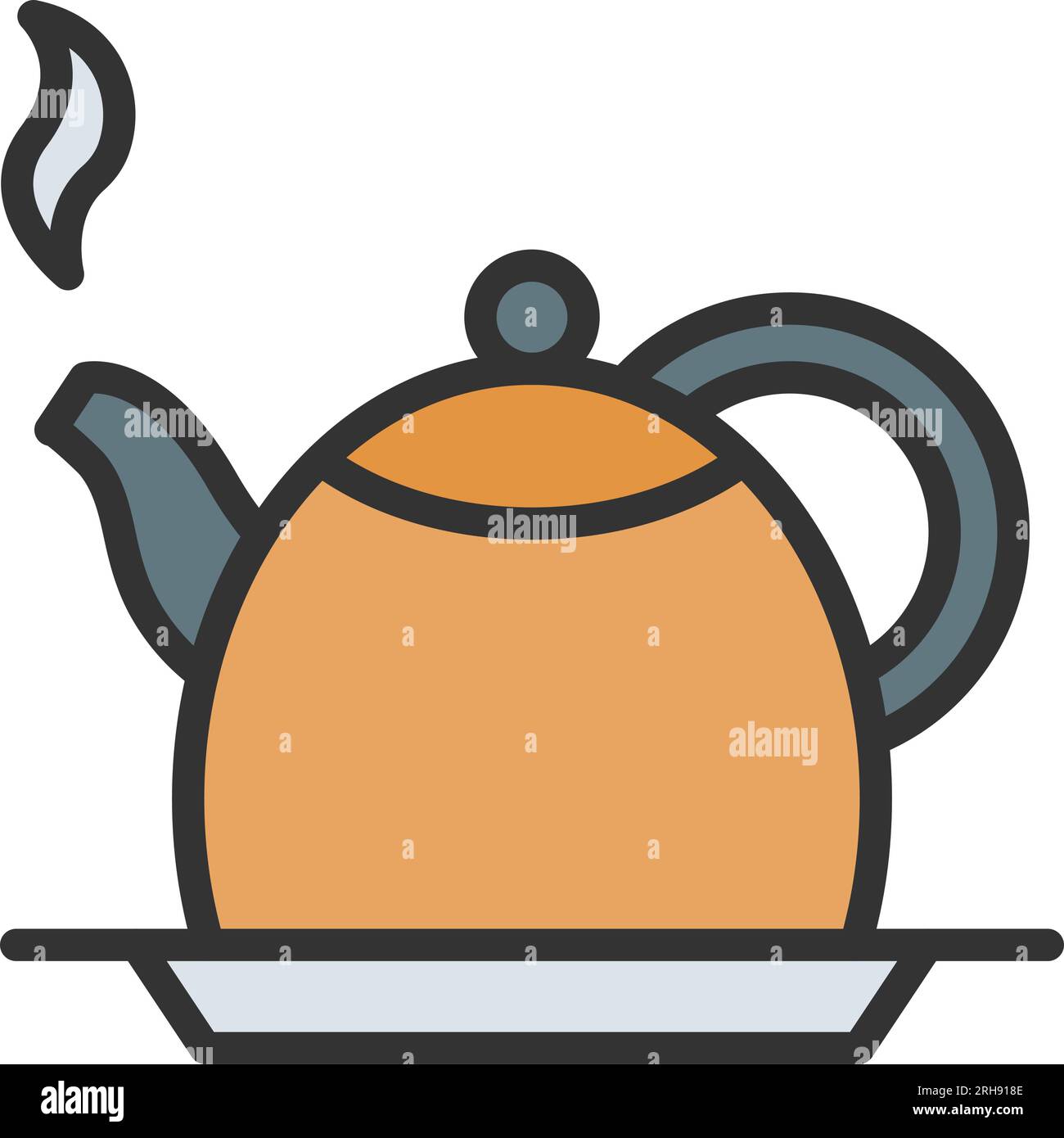 Tea Kettel Icon Image Stock Vector Image & Art - Alamy