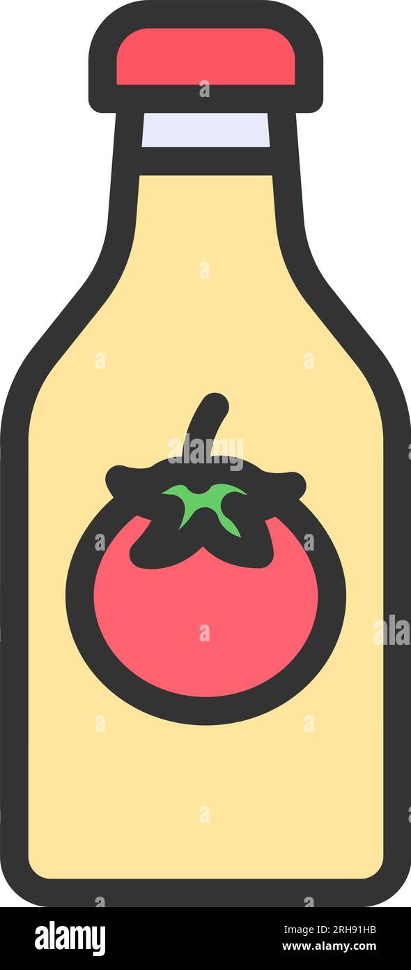 Food tomato icon outline Stock Vector Images - Alamy