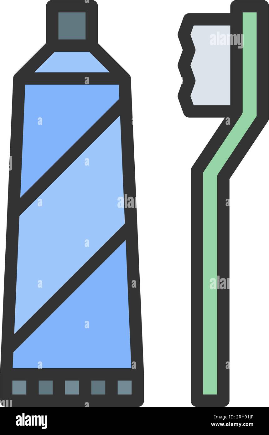 Toothbrush icon image Cut Out Stock Images & Pictures - Alamy