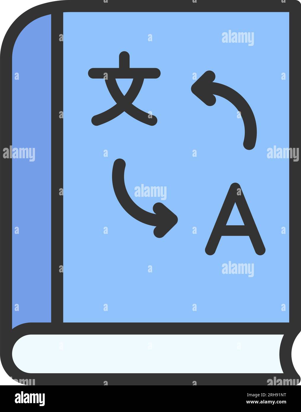 Translation Book Icon Image Stock Vector Image & Art - Alamy