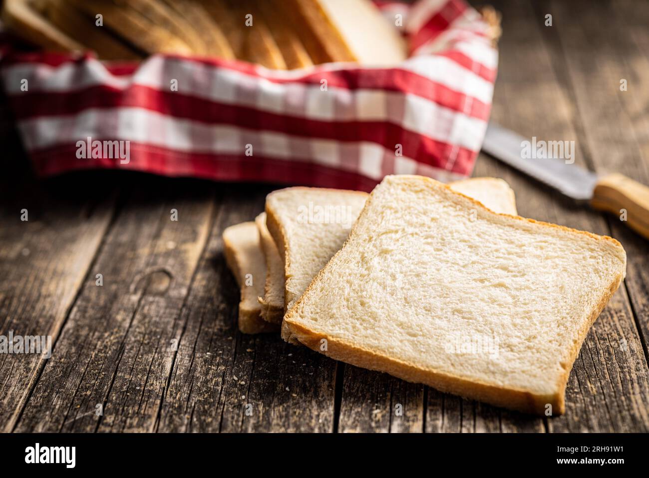 White bread toast sandwich piece hi-res stock photography and images ...