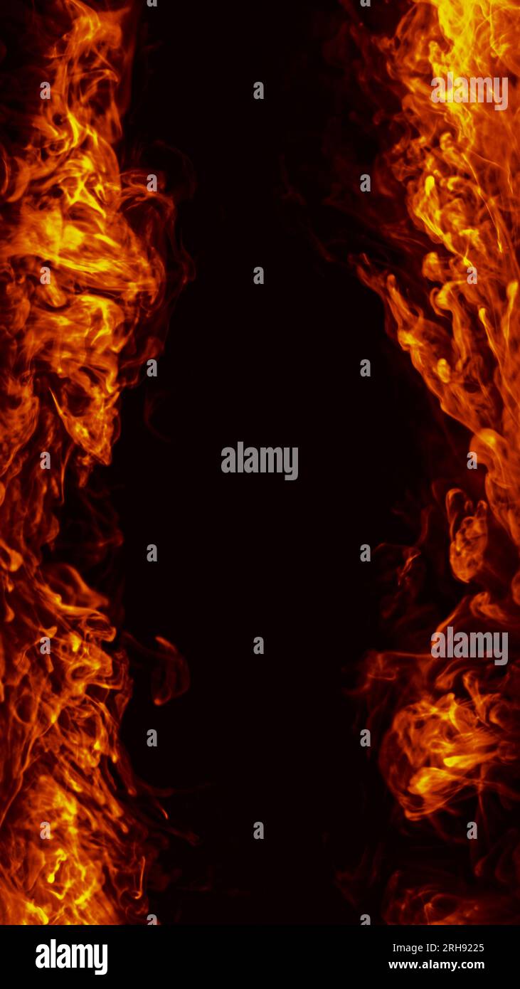 Burning background fire heat hot blaze red flame Stock Photo - Alamy