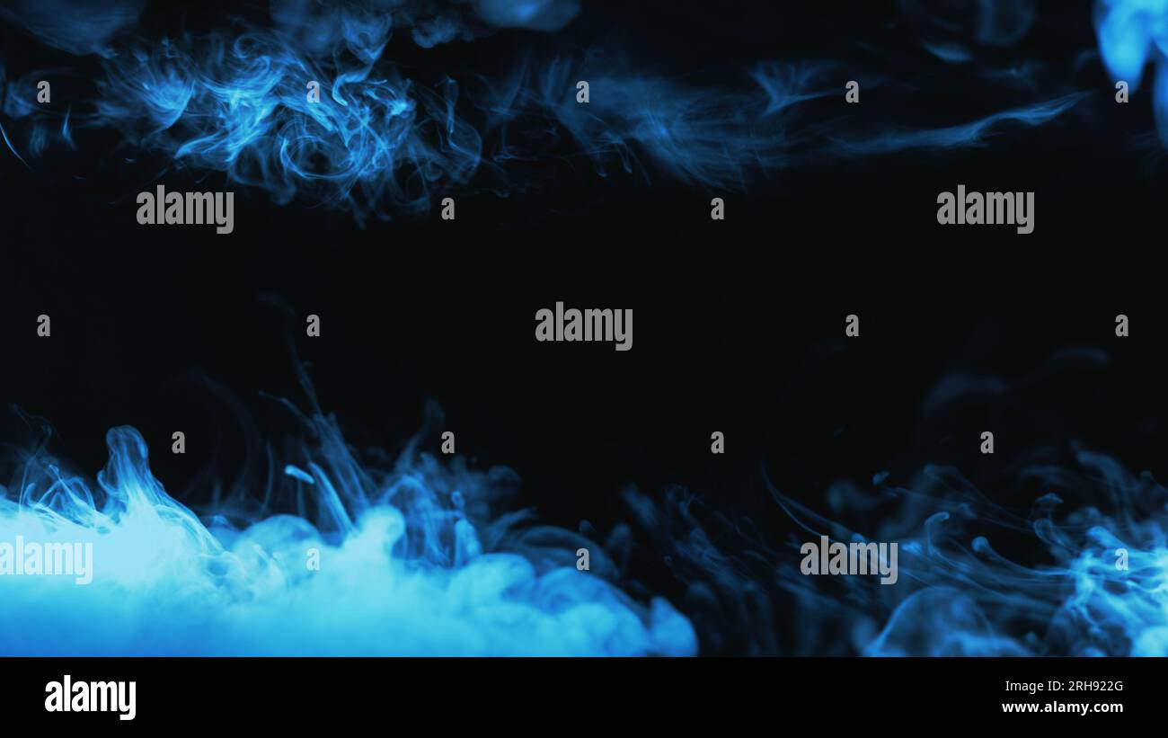 Abstract blue neon wave frame hi-res stock photography and images - Alamy