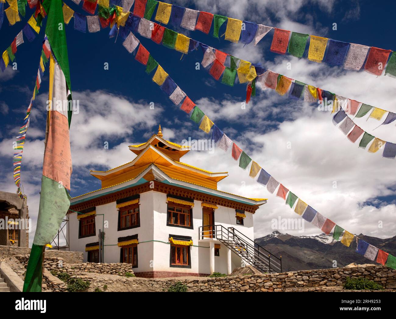 N11426 India, Ladakh, Zanskar, Padum Khar, Old Town, newly rebuilt ...