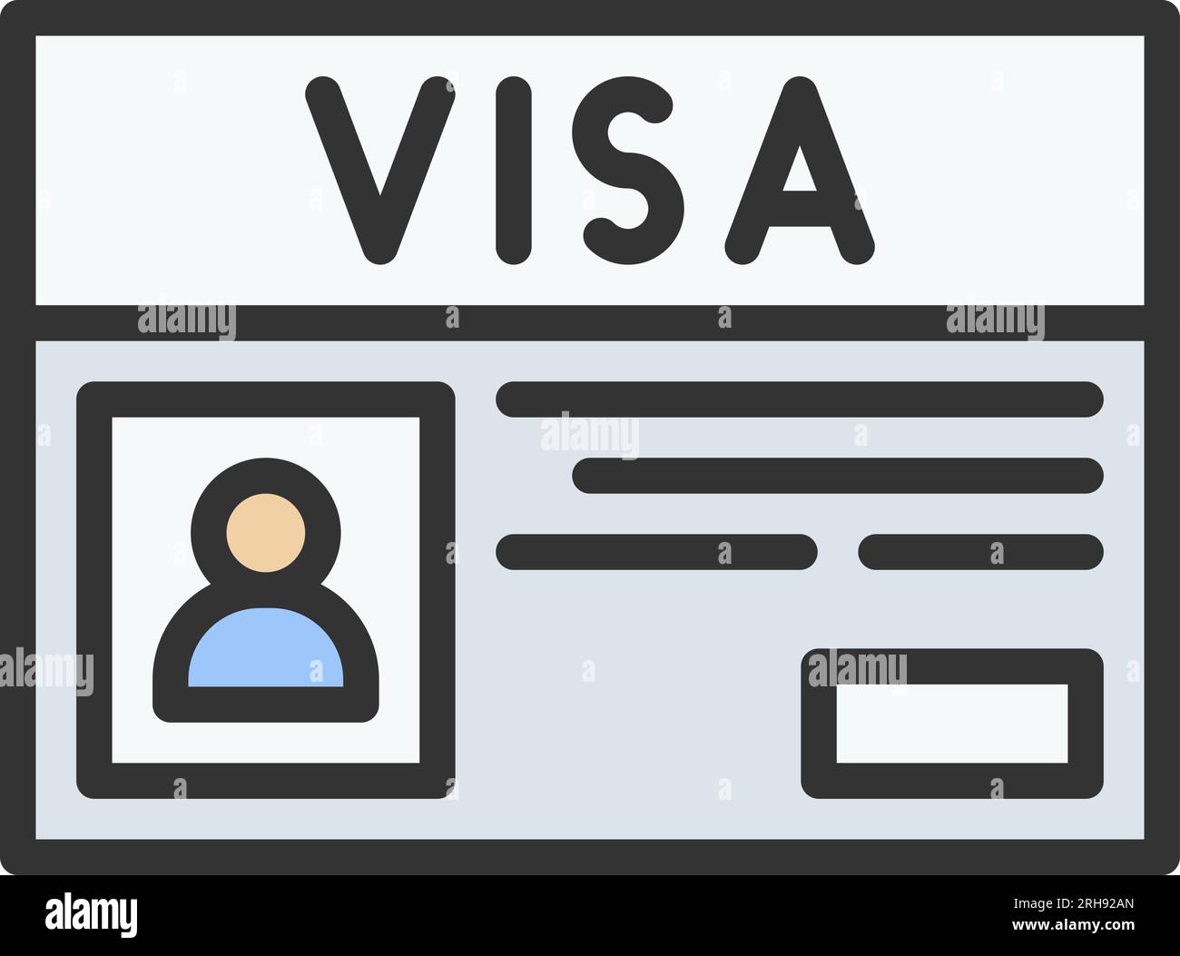 Visa passport Stock Vector Images - Alamy