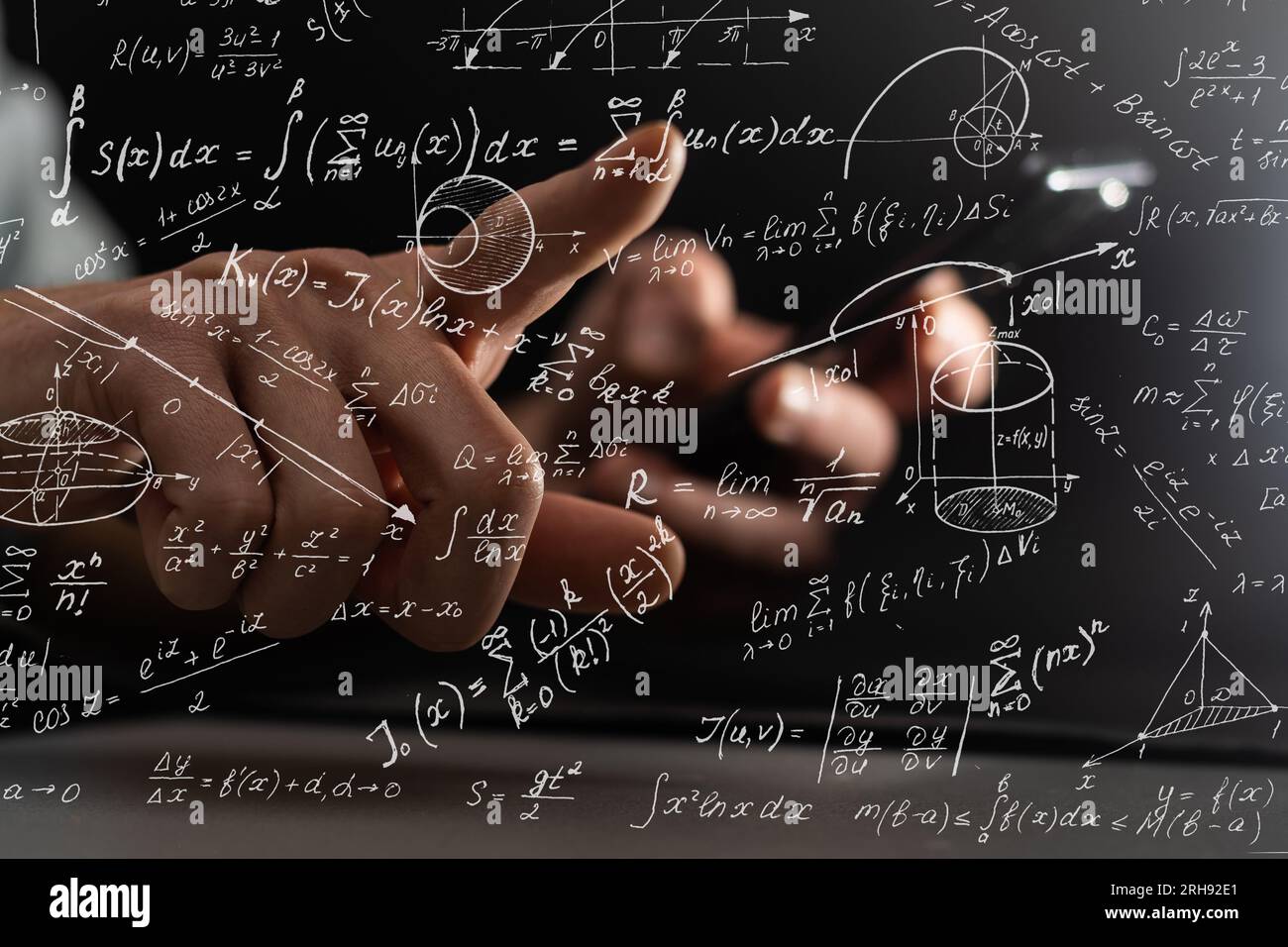 mathematics formulas, high education concept Stock Photo - Alamy