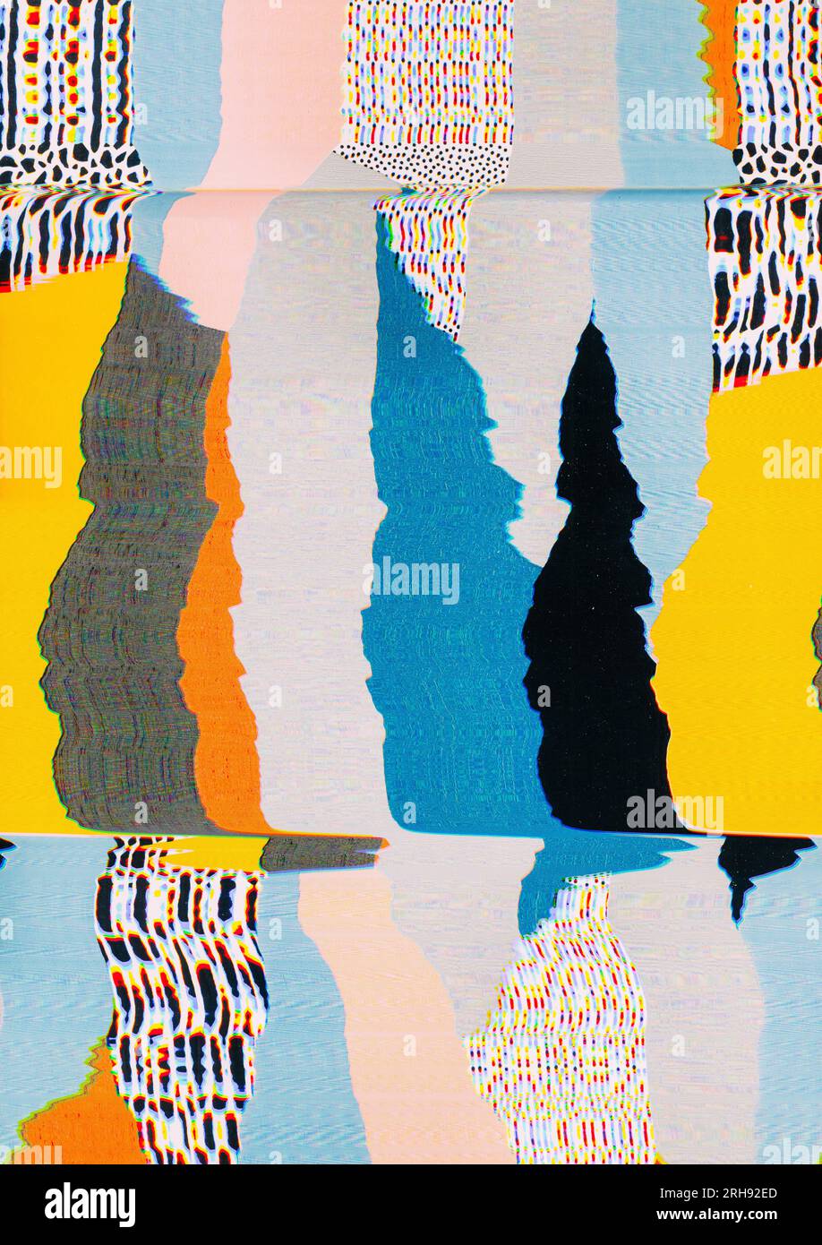 Glitch art distortion noise abstract pattern Stock Photo - Alamy