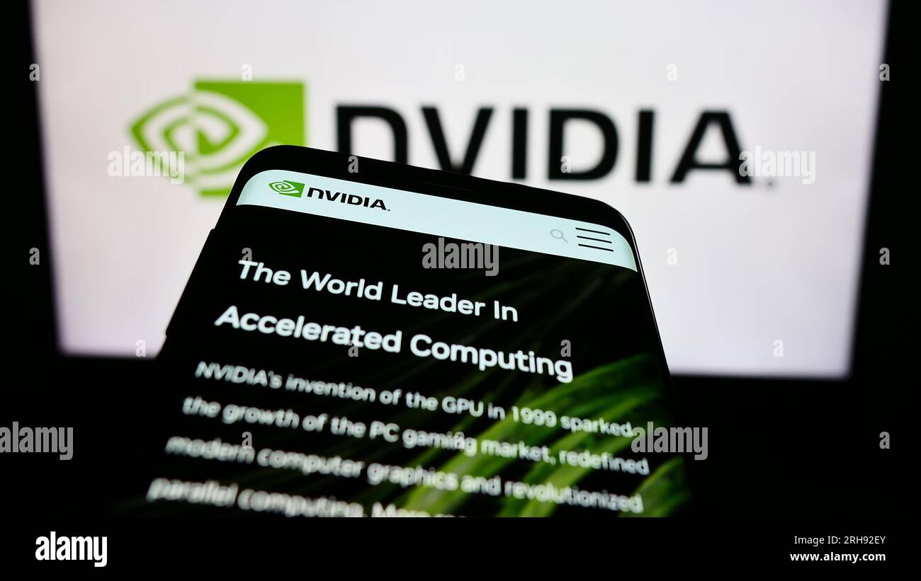 Nvidia logo hi-res stock photography and images - Alamy